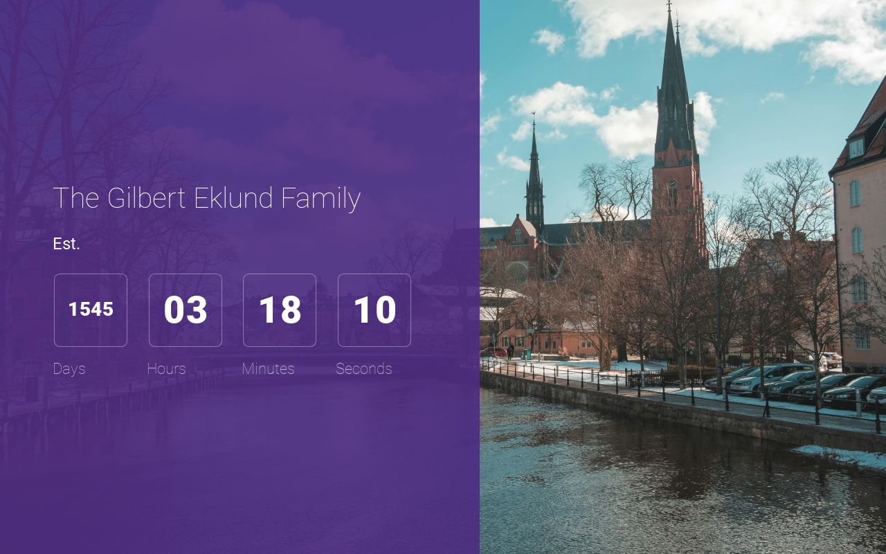 The Gilbert Eklund Family